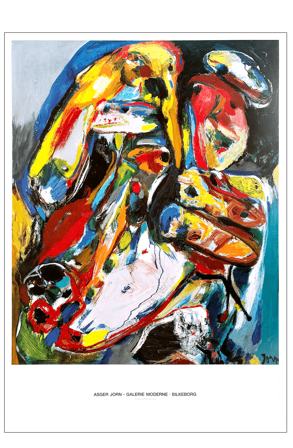 Asger Jorn. Silkeborg No. 3. - Plakater - Permild & Rosengreen