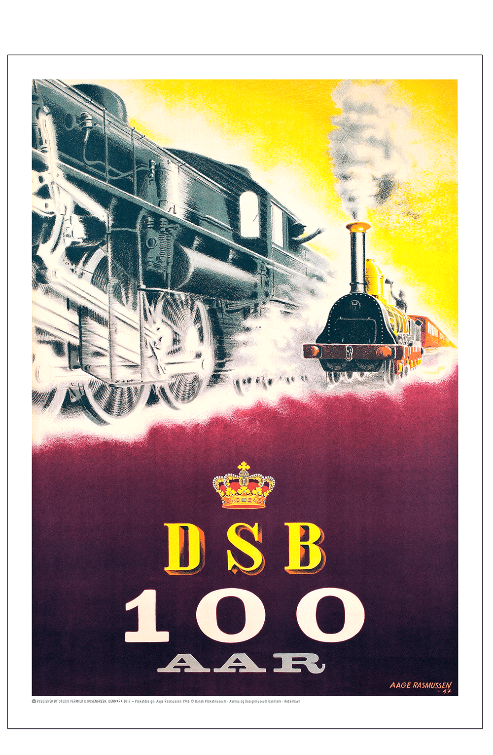Rasmussen DSB 100 Jahre - Poster - Permild & Rosengreen