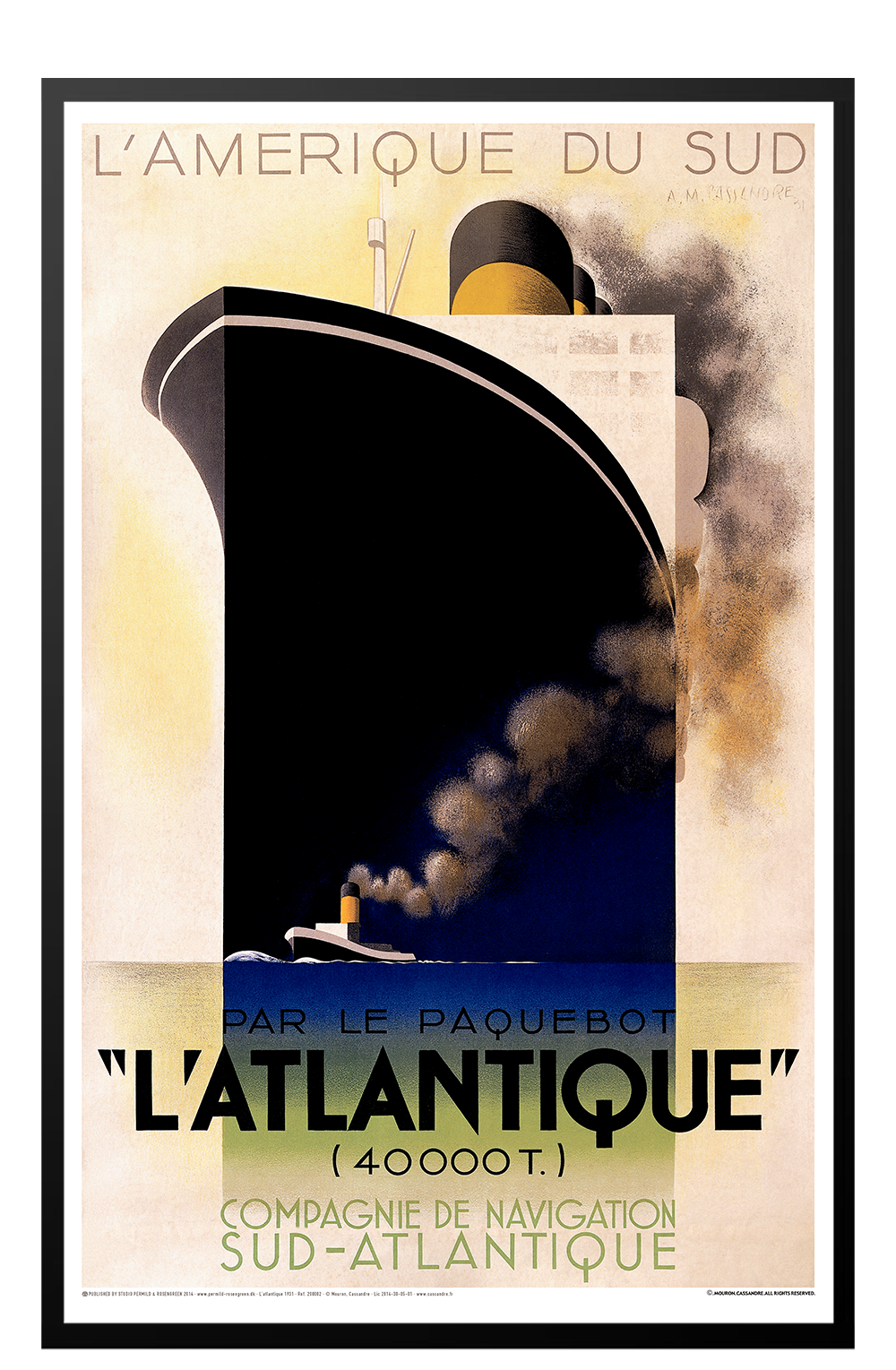 Cassandre, 1931 - L'Atlantique - Posters - Permild & Rosengreen